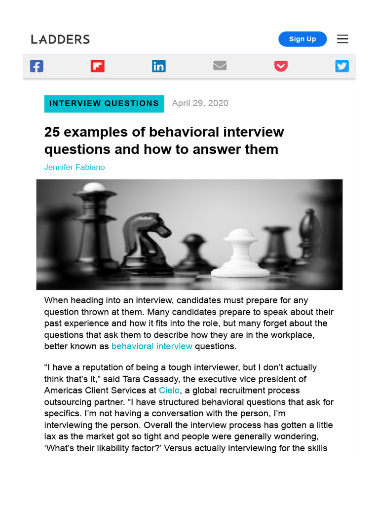 25 examples of behavioral interview questions and how to answer them ...