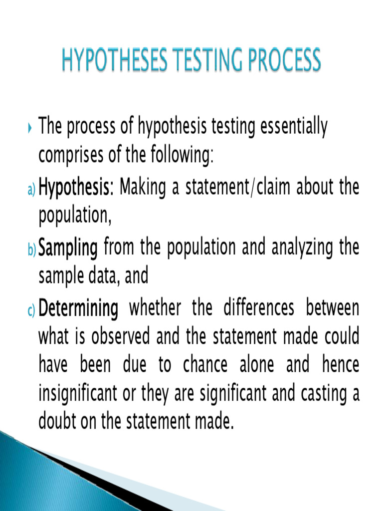 Testing of Hypothesis | PDF | Statistical Hypothesis Testing | Type I ...