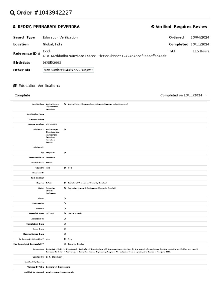 Order #1043942227: Reddy, Pennabadi Devendra | PDF