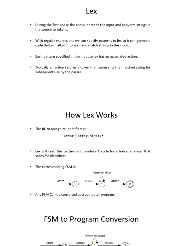 Lex Material 1 | PDF | Computer Programming | Software Engineering