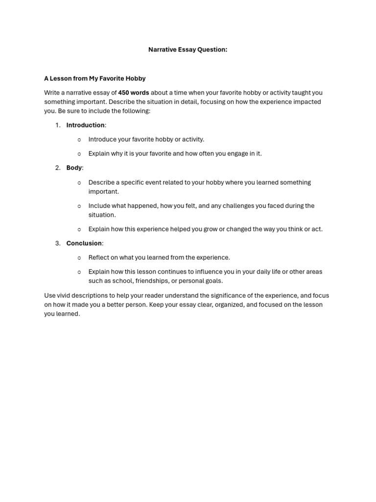 Lessons from My Favorite Hobby | PDF