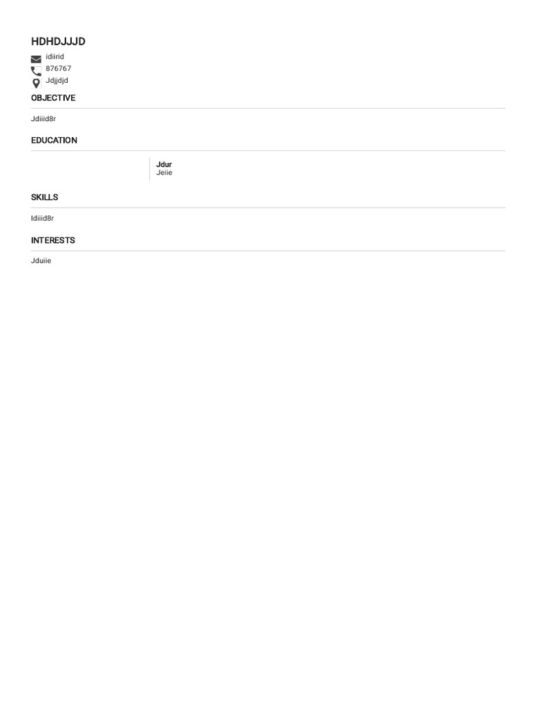 Cv template | PDF