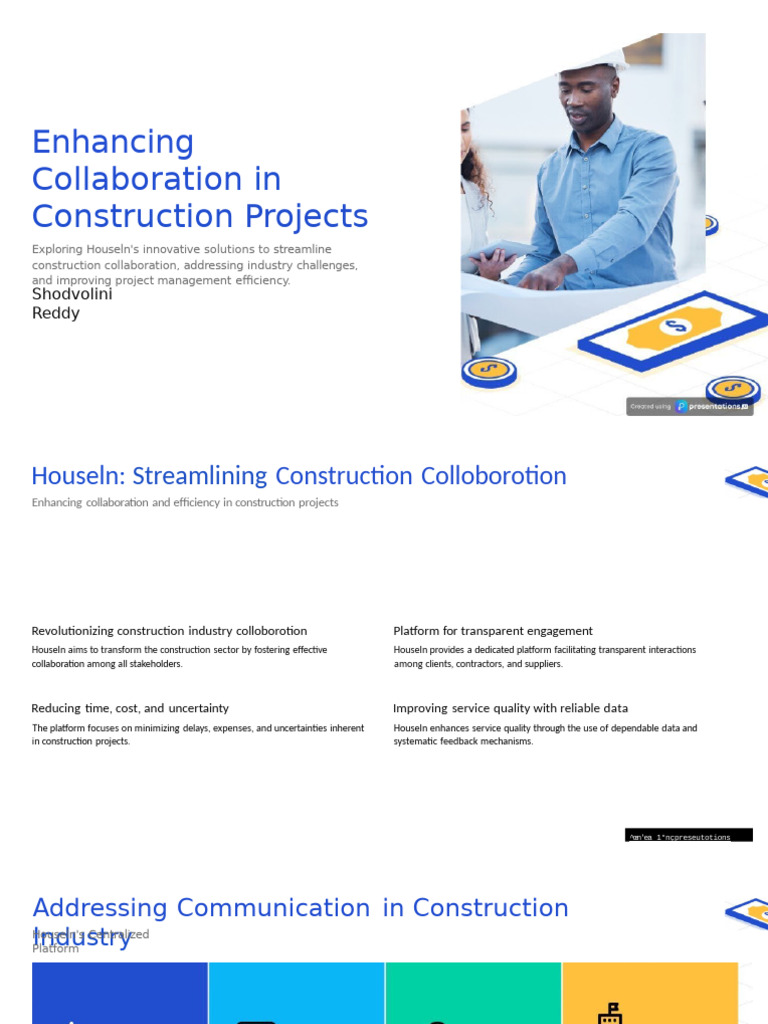Project Seminar On HouseIn Streamlining Construction Collaboration ...