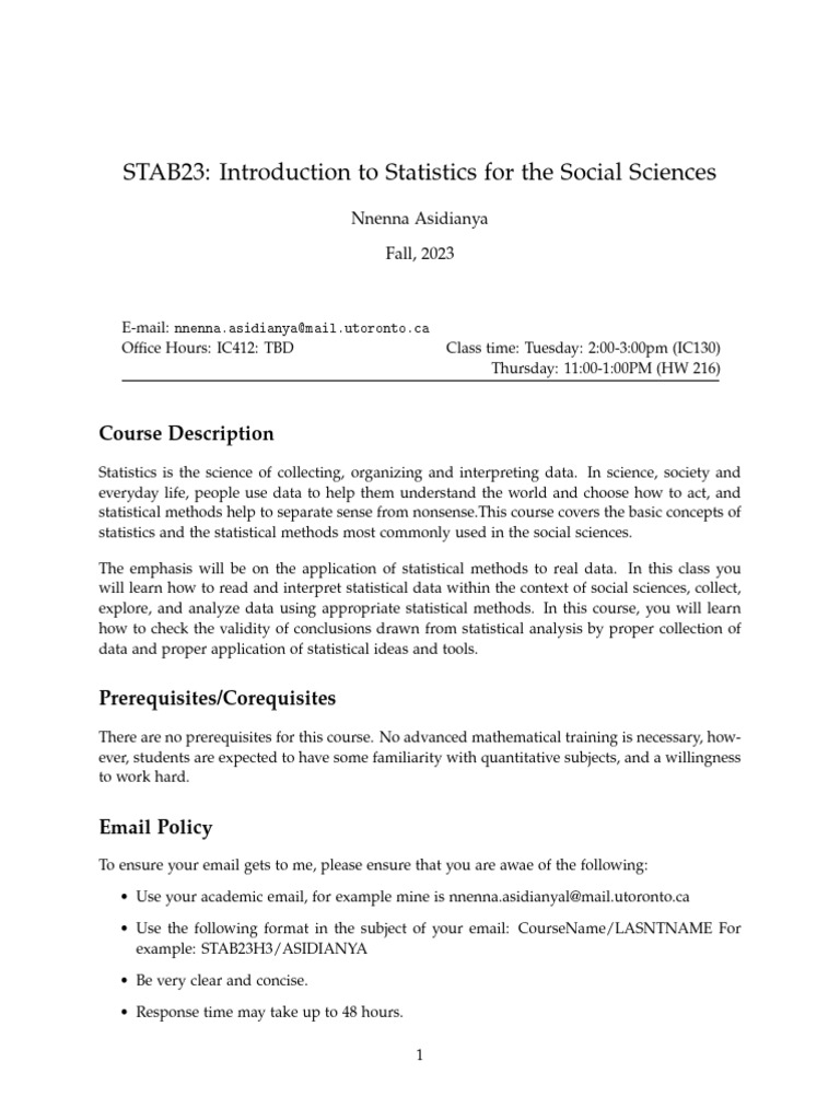 Syllabus (2) | PDF | Statistics | Probability Distribution