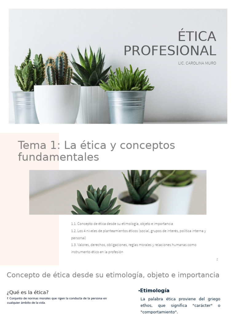 ÉTICA PROFESIONAL tema 1 | PDF | Moralidad | Comportamiento