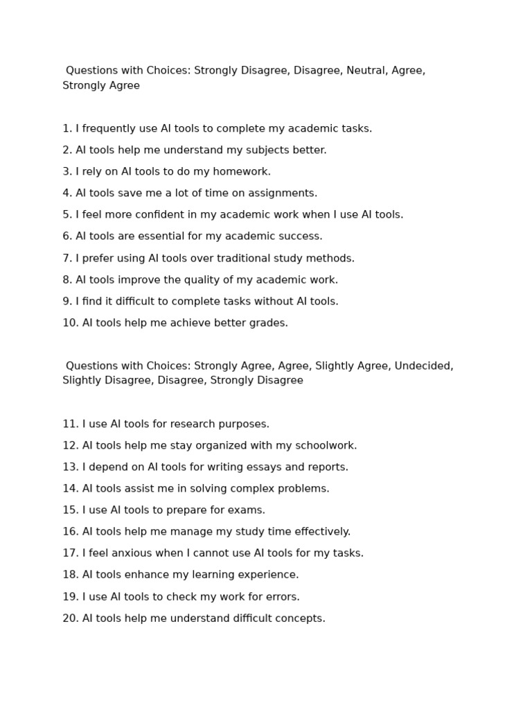 Research Survey Questionnaire | PDF