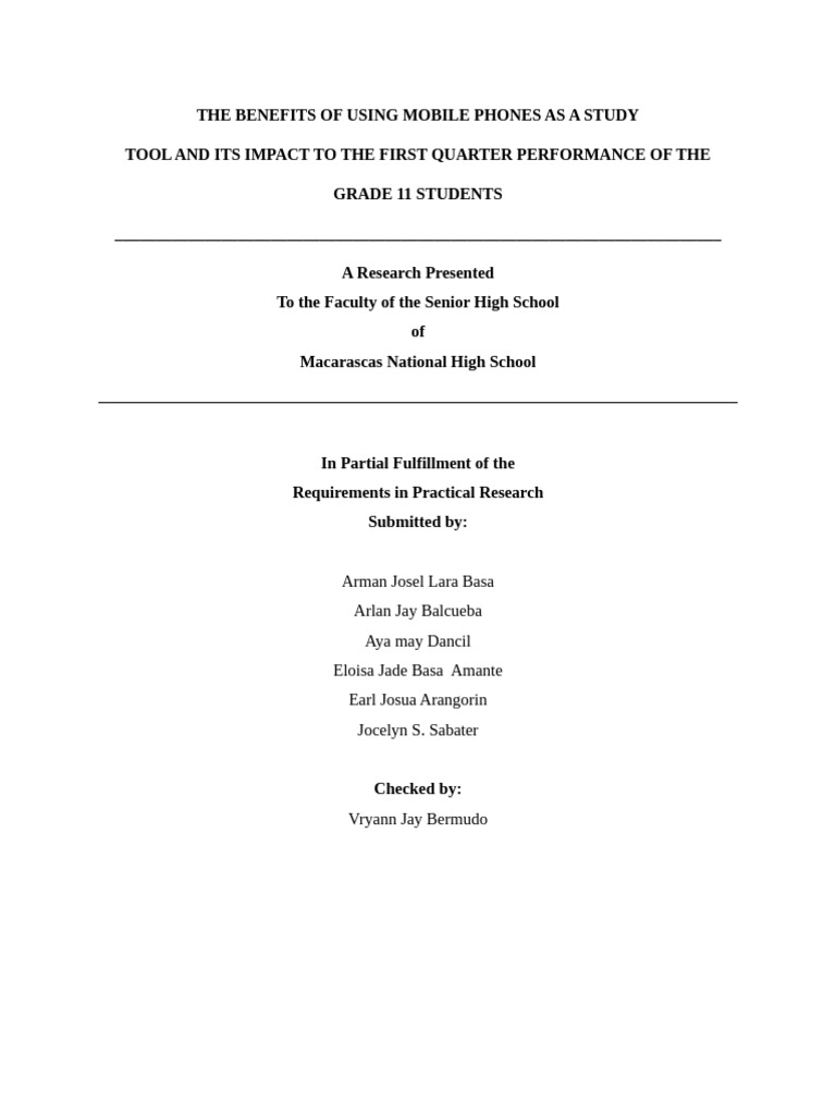 Group-4-PR-2-Final | PDF | Learning | Mobile Phones