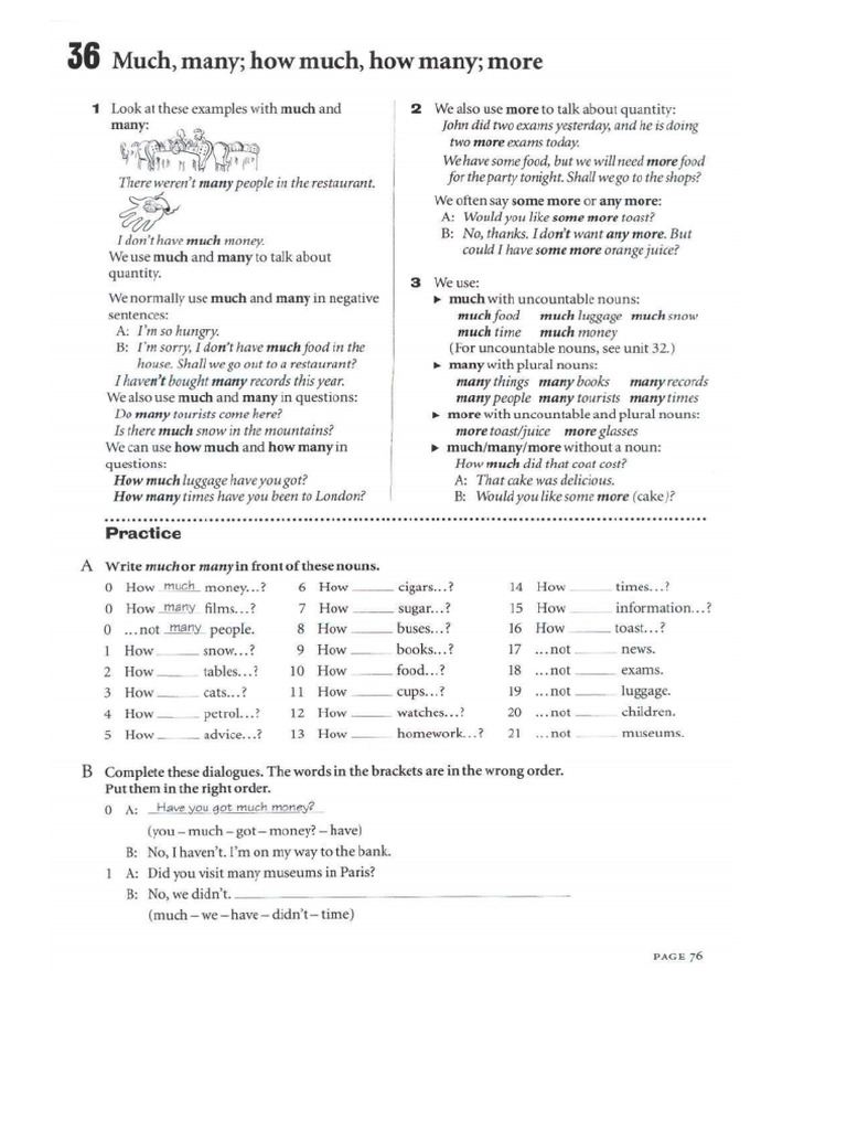 Much and More | PDF
