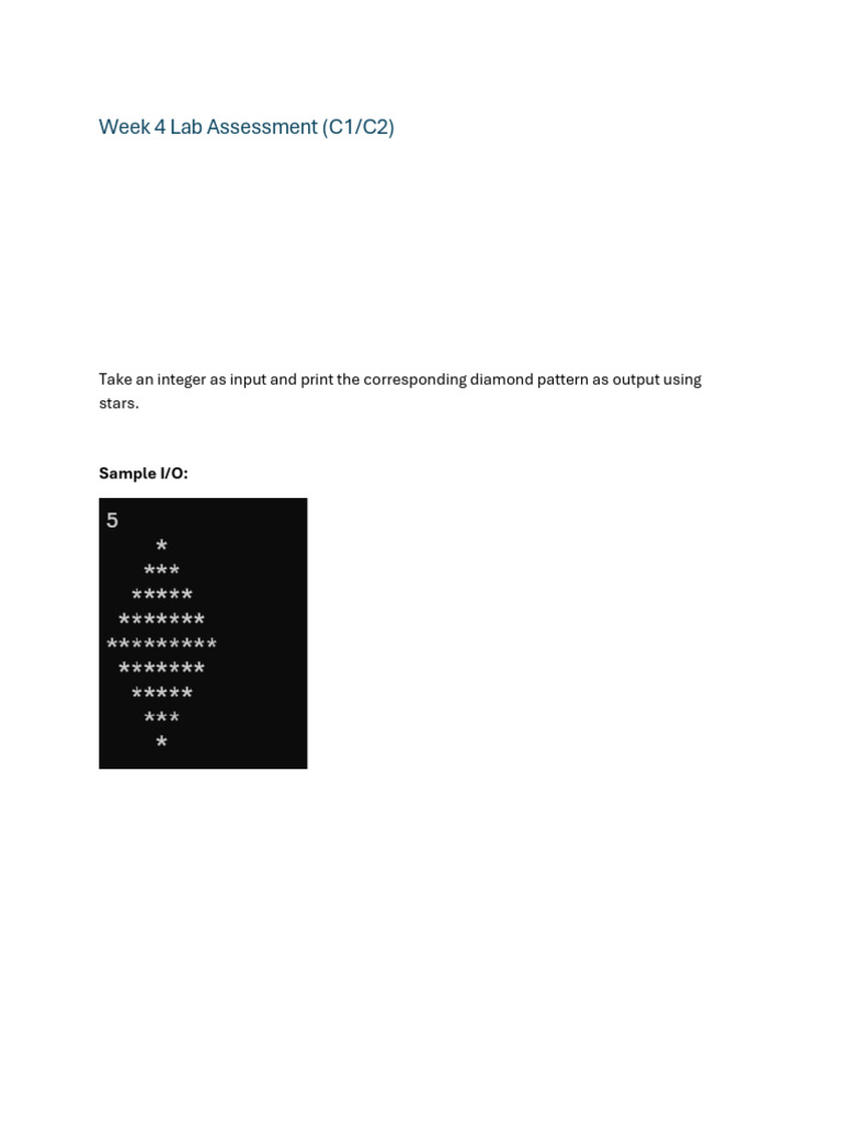 Week 4 Lab Assessment - C1 - C2 | PDF
