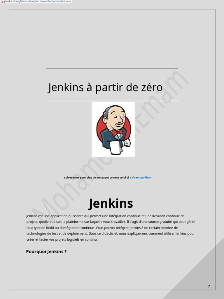 Introduction à Jenkins et ses plugins | PDF | Java (Langage de ...