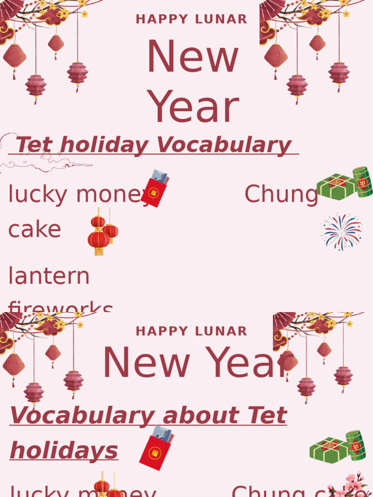 Tet Hoildays Voca | PDF