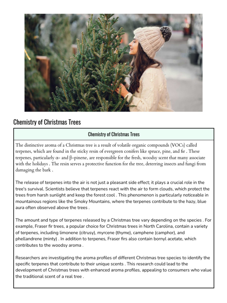 Chemistry of Christmas Trees | PDF | Natural Selection | Odor