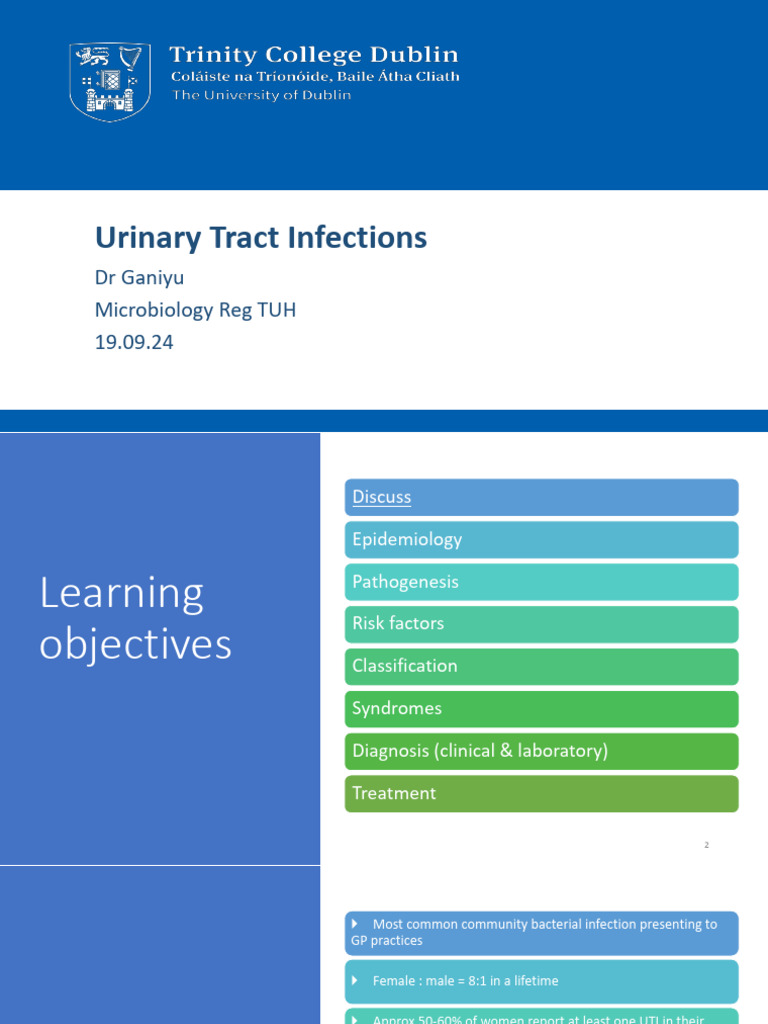 Year 3 - Micro - UTI | PDF | Urinary Tract Infection | Beta Lactamase