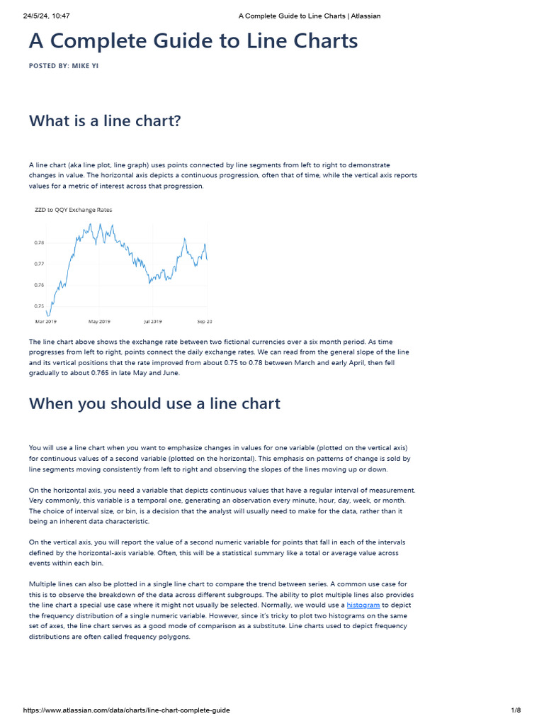 A Complete Guide to Line Charts _ Atlassian | PDF | Histogram | Chart