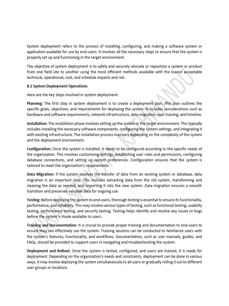 Unit 8 System Deployment OMS Retirement and Disposal | PDF ...