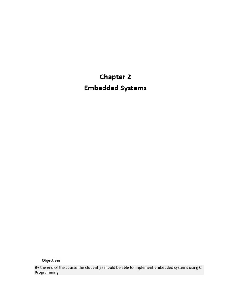 ND SOFTWARE ENGINEERING 4 2 Embedded Systems | PDF | Embedded System | Operating System