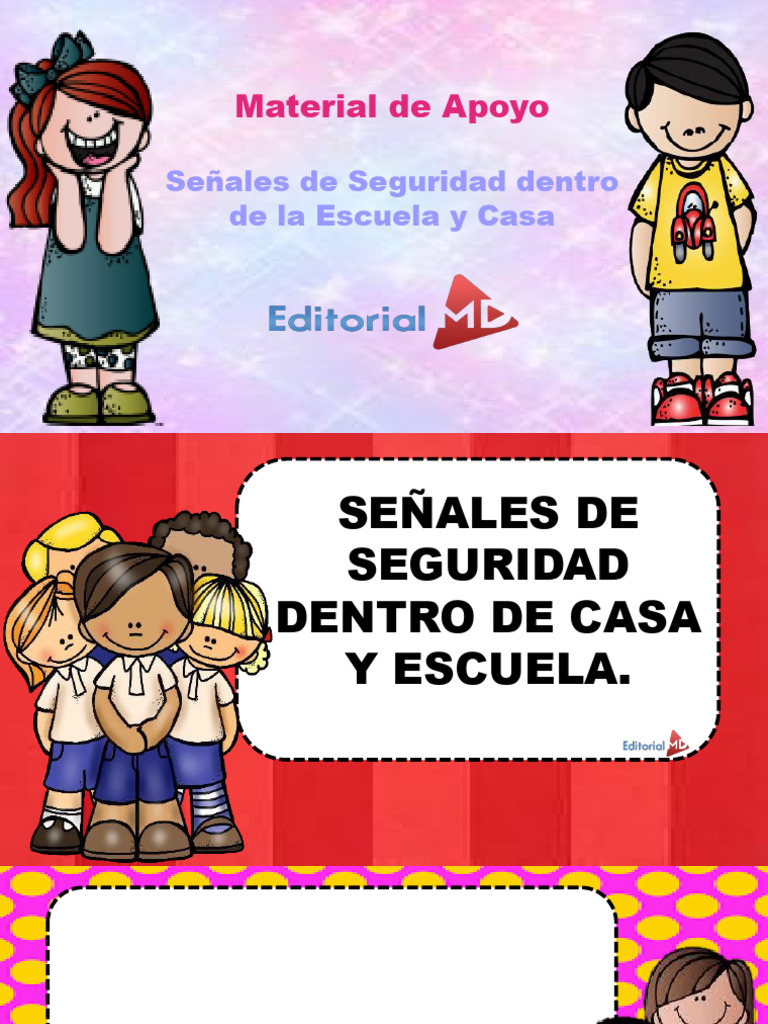 Señales de Seguridad Dentro de La Escuela y Casa | PDF | Estufa de ...