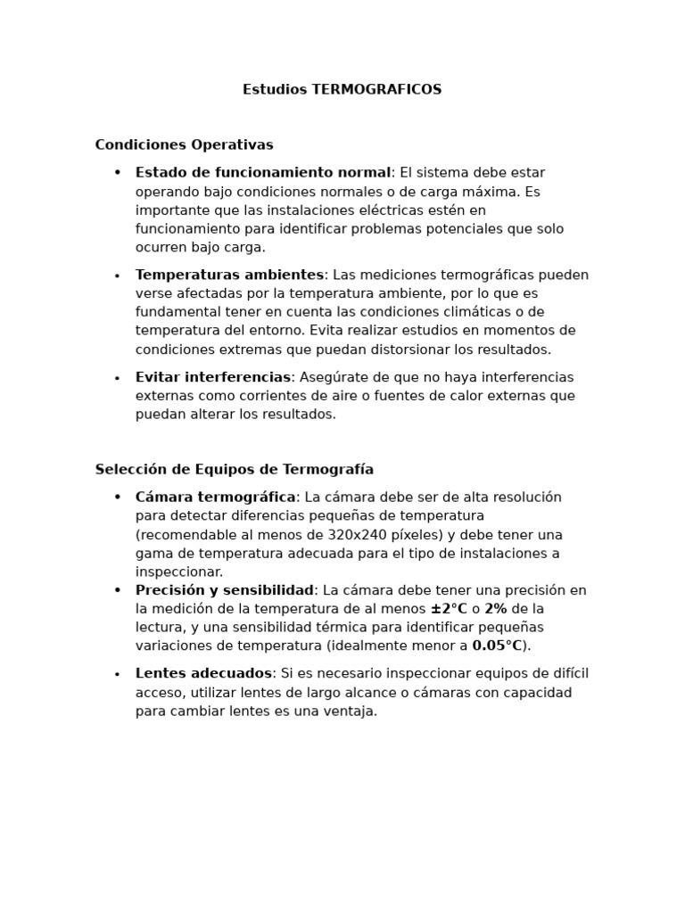 Estudios TERMOGRAFICOS | PDF | Temperatura | Transformador