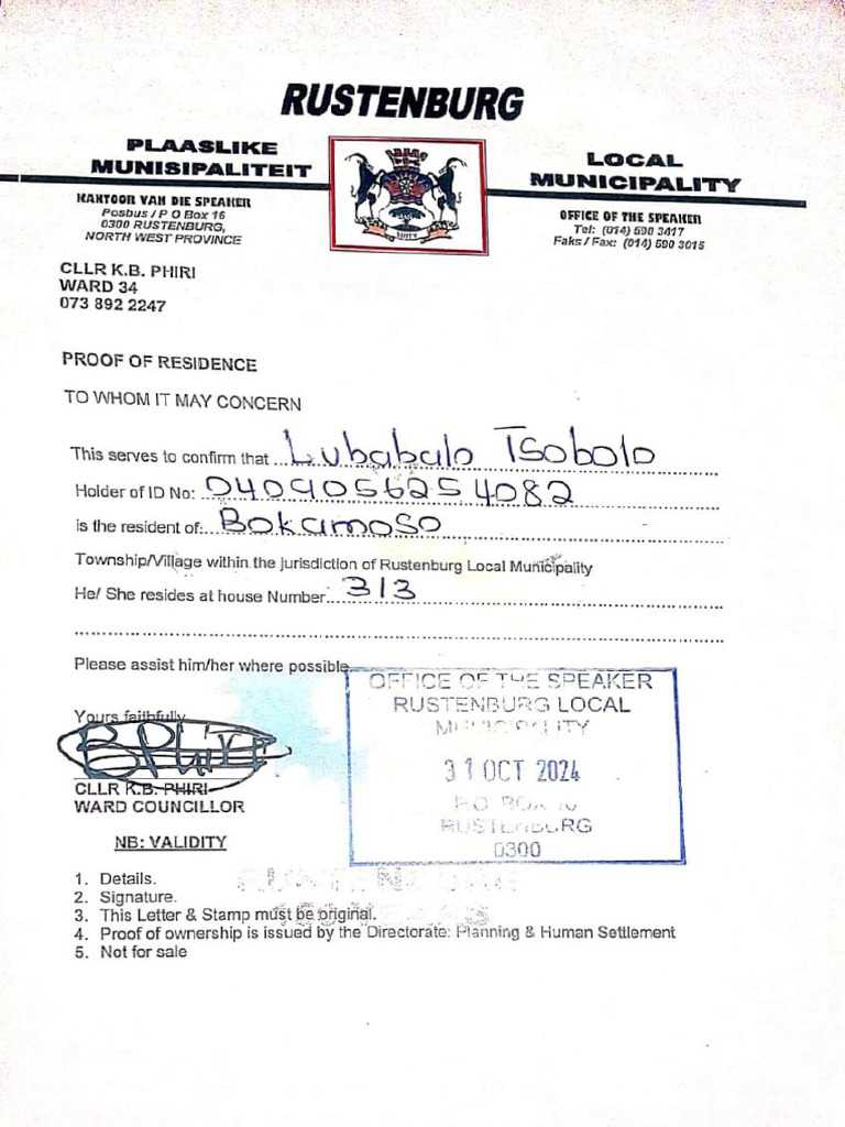 Proof of Address | PDF