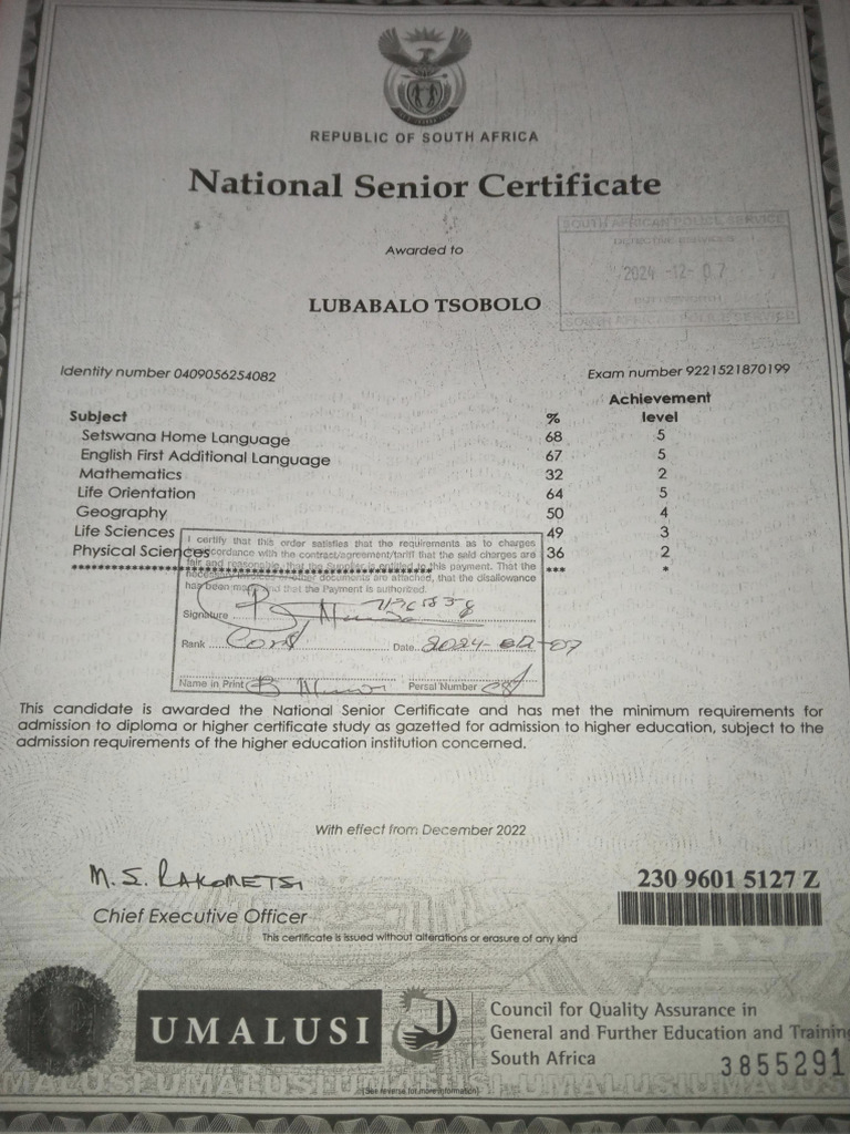 Matric Results | PDF