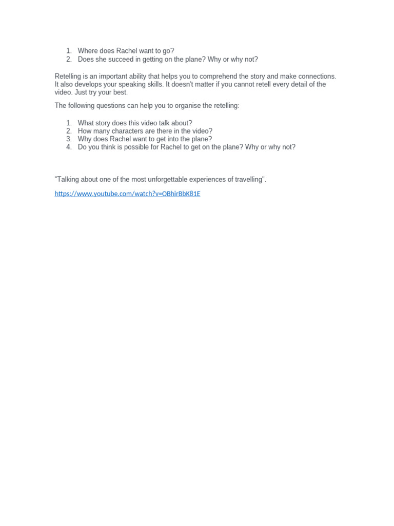 Oral Ejericio Video Airport | PDF