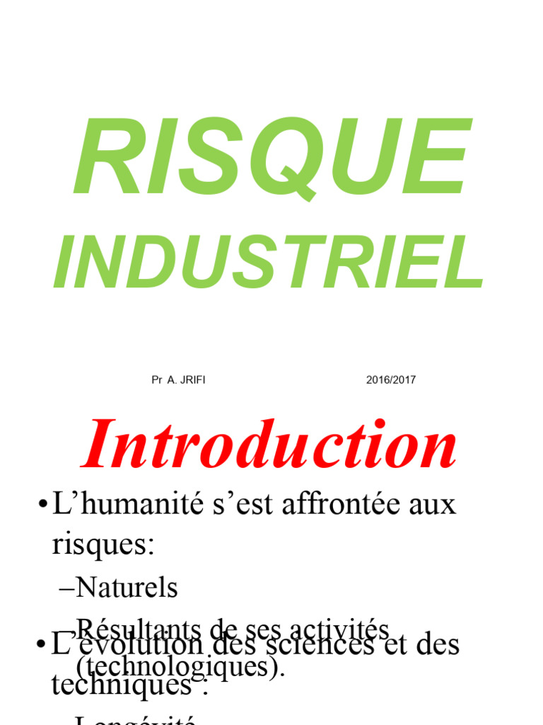 Comprendre le Risque Industriel | PDF | Risque | Combustible