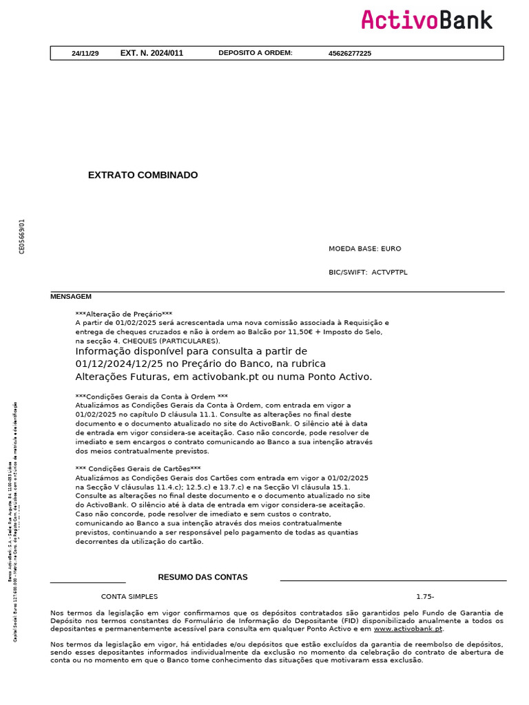 Atualização de Condições da Conta Condomínio | PDF | Seguro | Juros