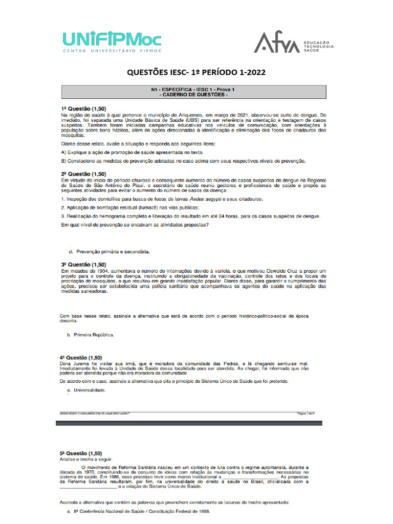 N1 Iesc - 2022.1 | PDF