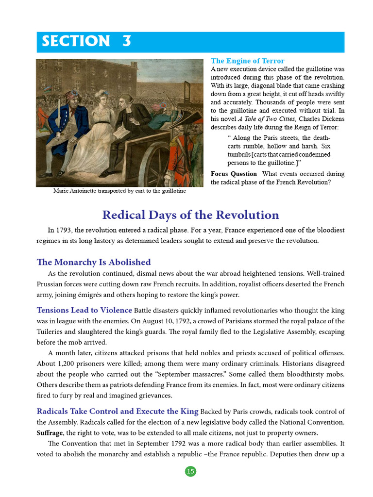 Sec 3 History (Part 1) Section 3 | PDF | Maximilien Robespierre | Reign ...