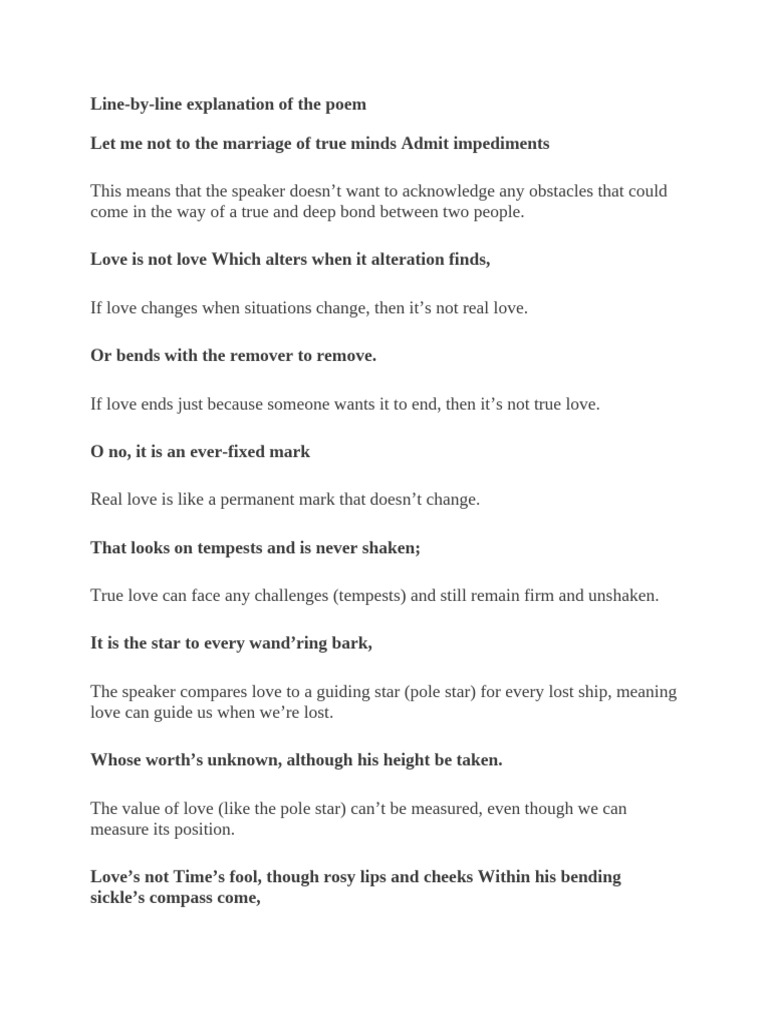 Sonnet 116 | PDF | Stanzaic Form | Composition & Creative Writing