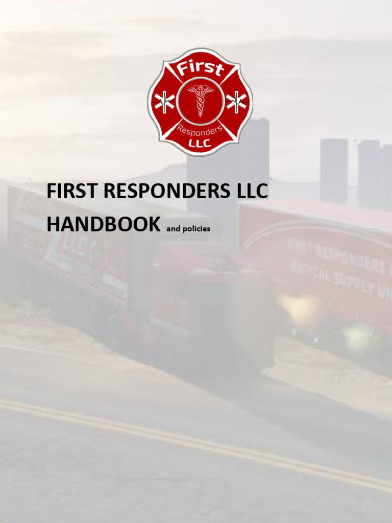 First Responders LLC Employee Handbook | PDF | Emergency Medical ...