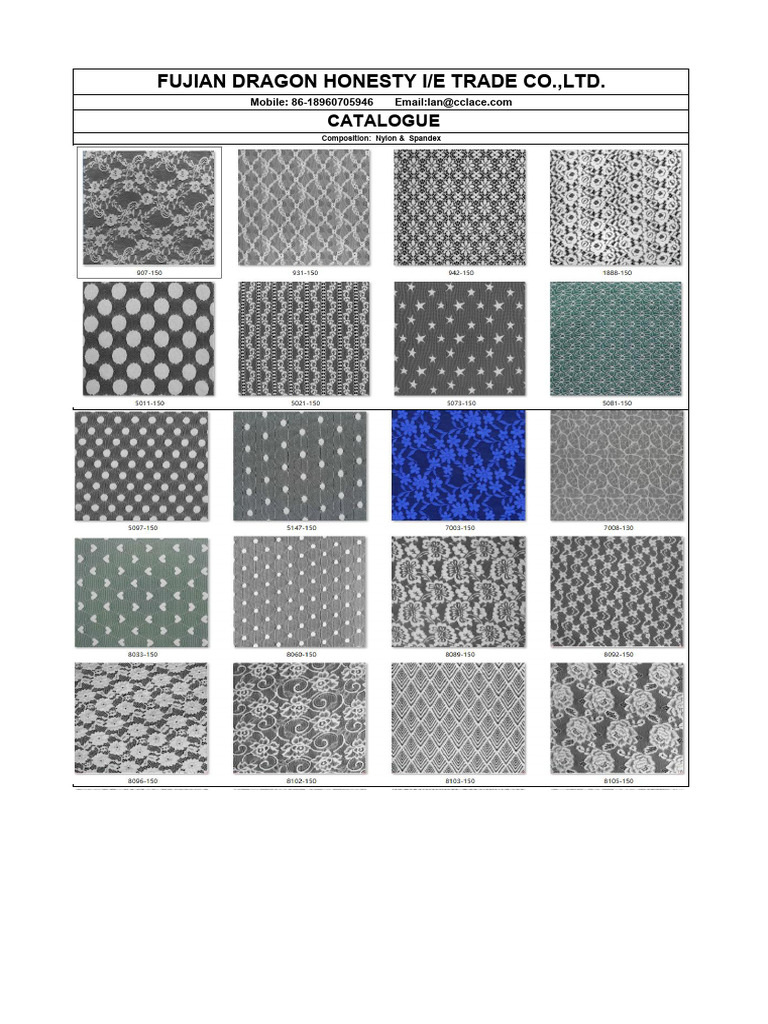 Lace Fabric (Sep 2024) | PDF
