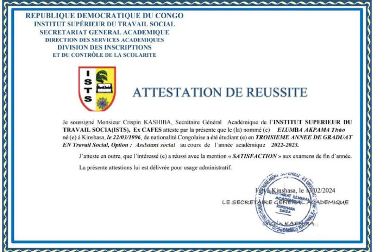 Attestation De Travail - ONECI Guide Complet - Experimentation