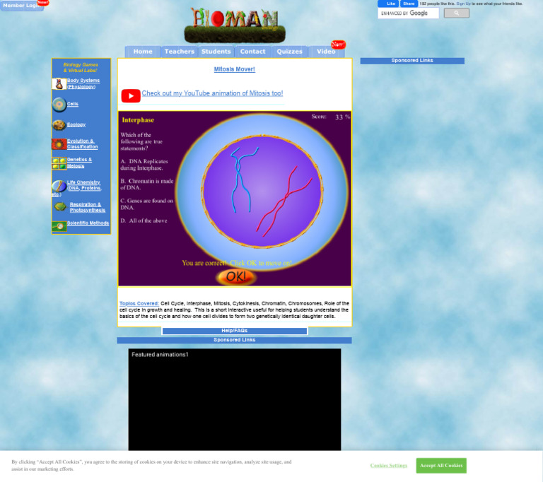 BioMan Biology | PDF | Mitosis | Cell (Biology)