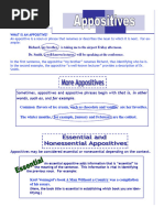 Appositives and Appositive Phrases - Worksheet | PDF | Language ...
