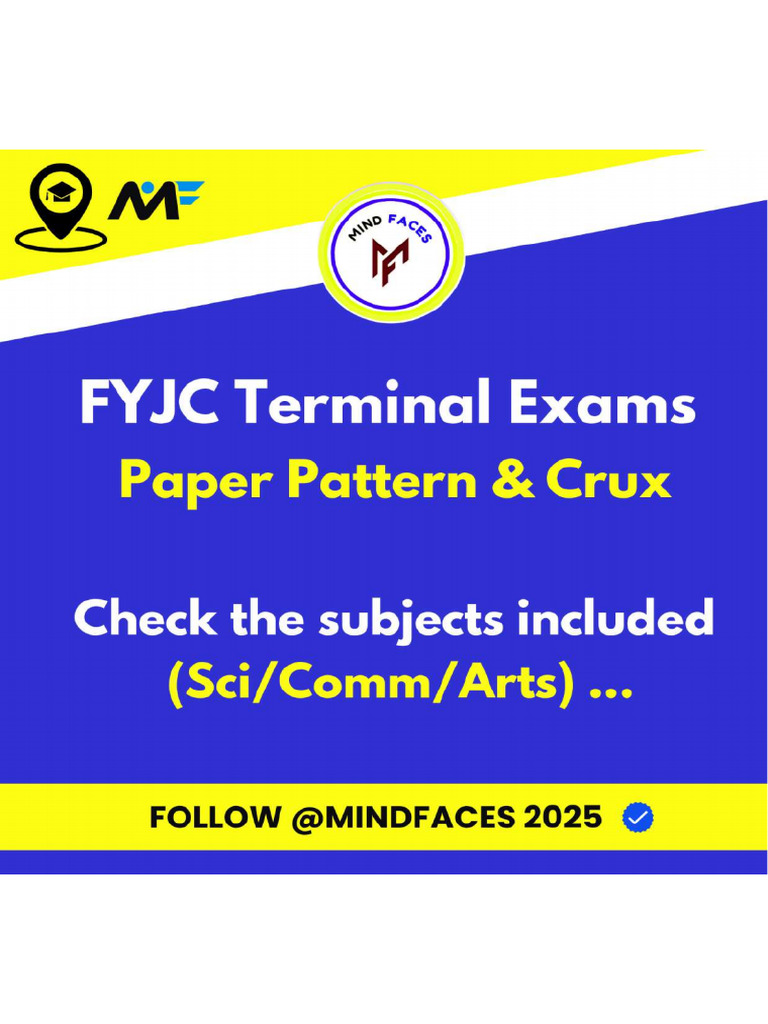 FYJC Terminals Pattern & Crux - Mind Faces | PDF