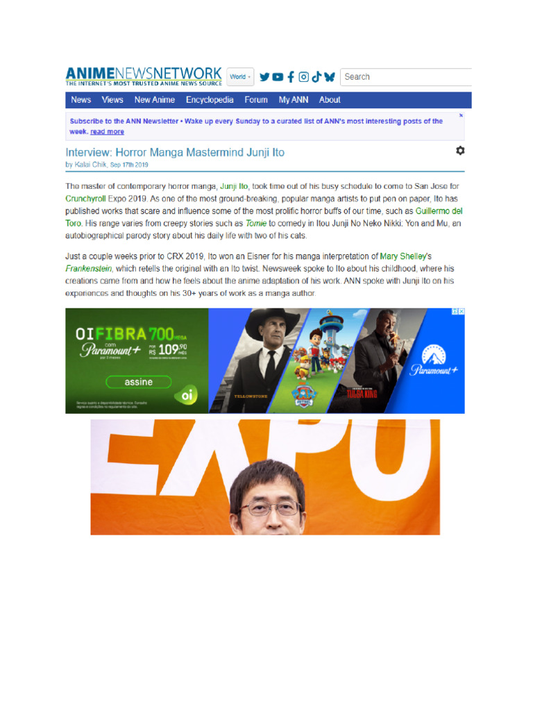 Interview - Horror Manga Mastermind Junji Ito | PDF