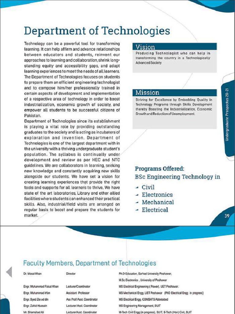 Technologies Department | PDF