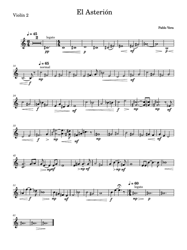El Asterion-Violín 2 | PDF