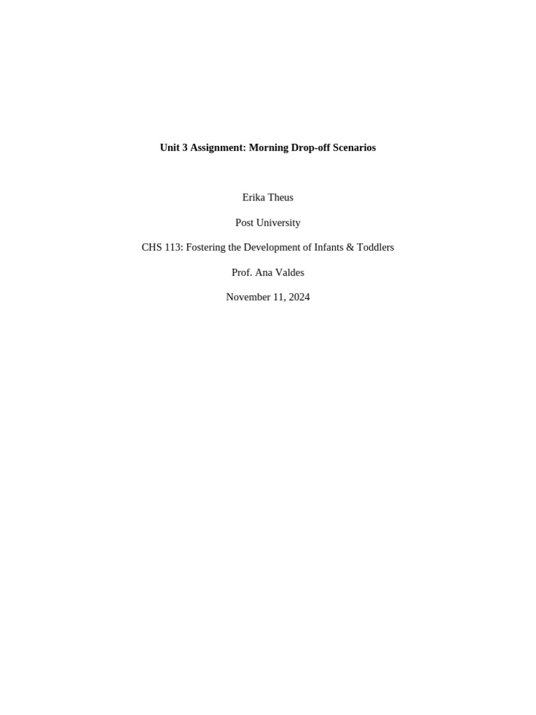 CHS 113 Unit 3 Assignment | PDF | Social Psychology | Psychology