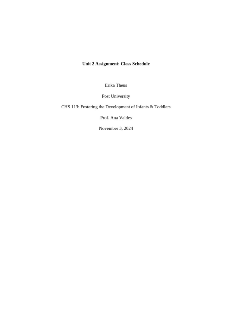 CHS 113 Unit 2 Assignment | PDF | Behavioural Sciences | Learning