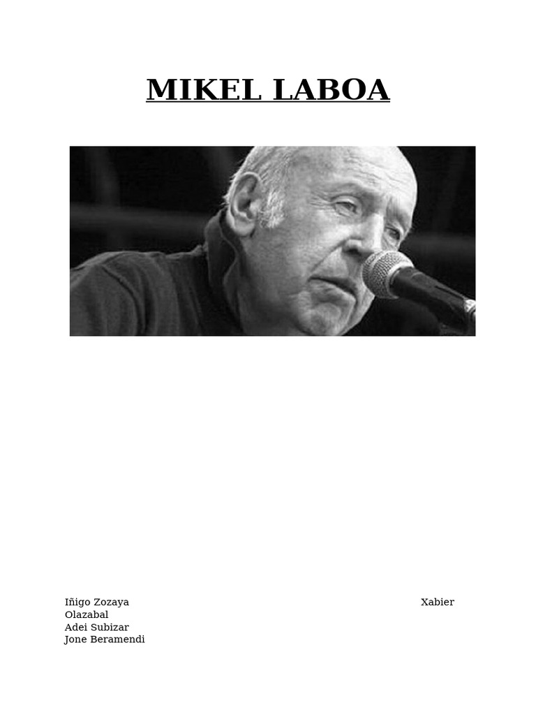 Lan idatzia_Mikel Laboa | PDF