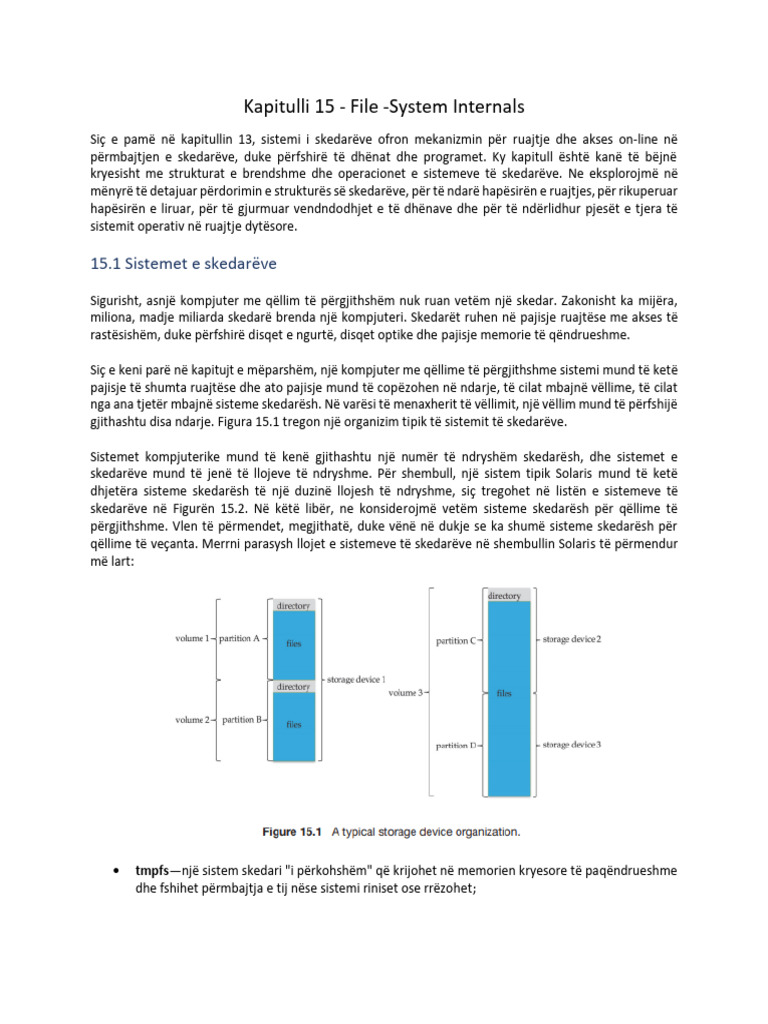 Kapitulli 15 - File -System Internals | PDF