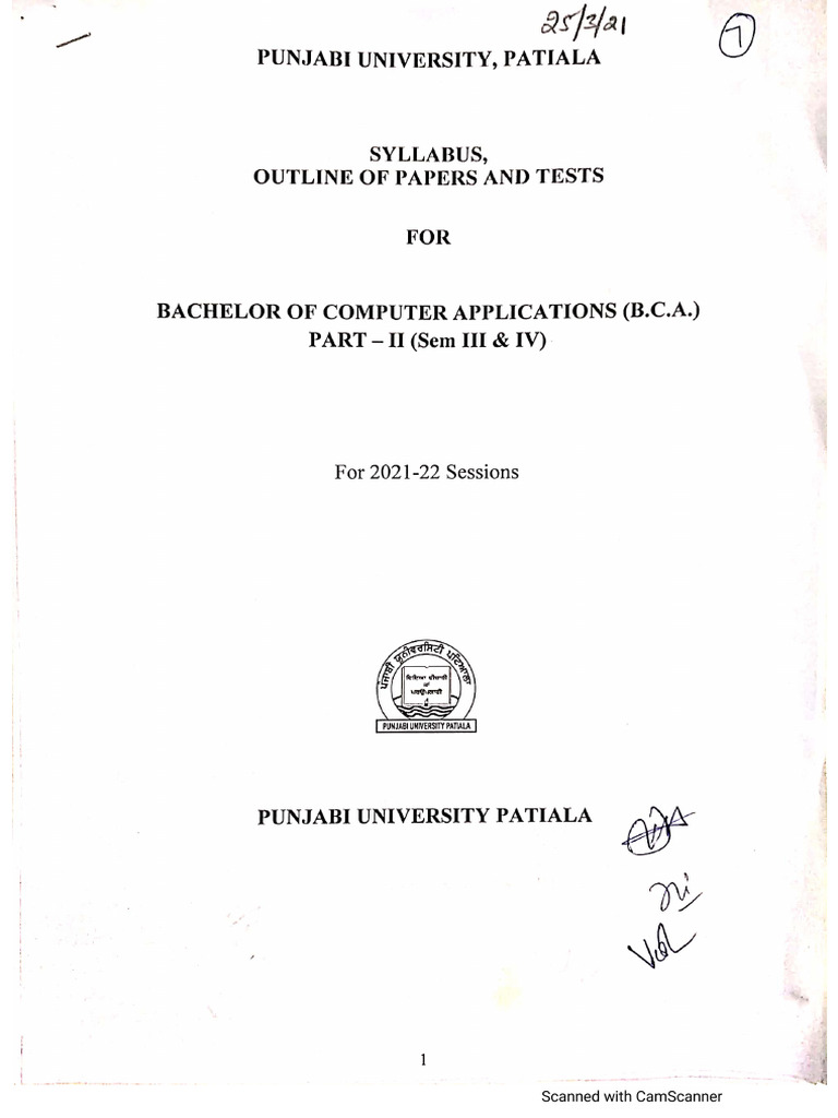 Bca Part II Sem III & IV | PDF