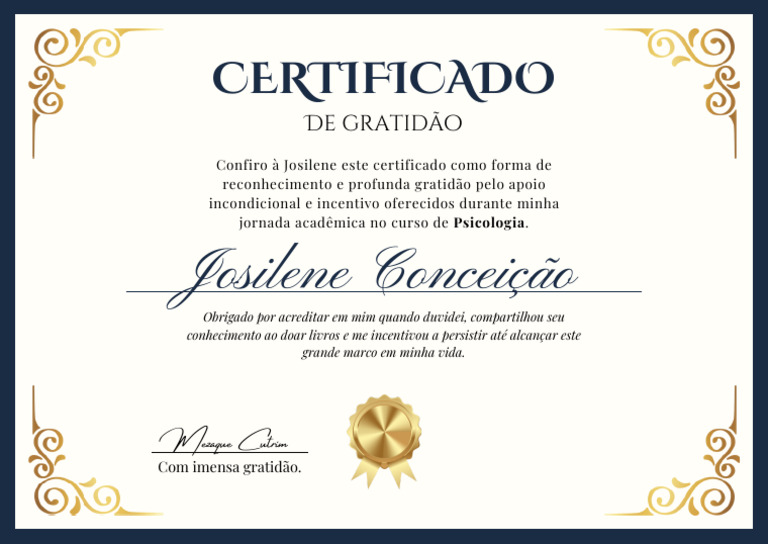 Cream Bordered Appreciation Certificate PDF | PDF