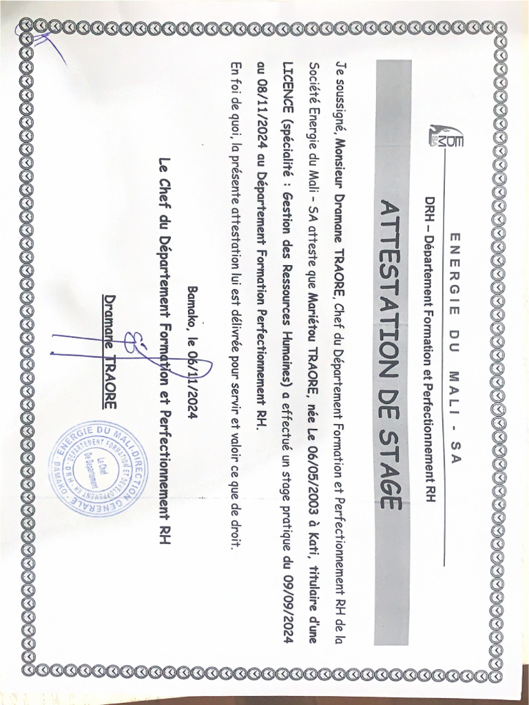 Attestation | PDF