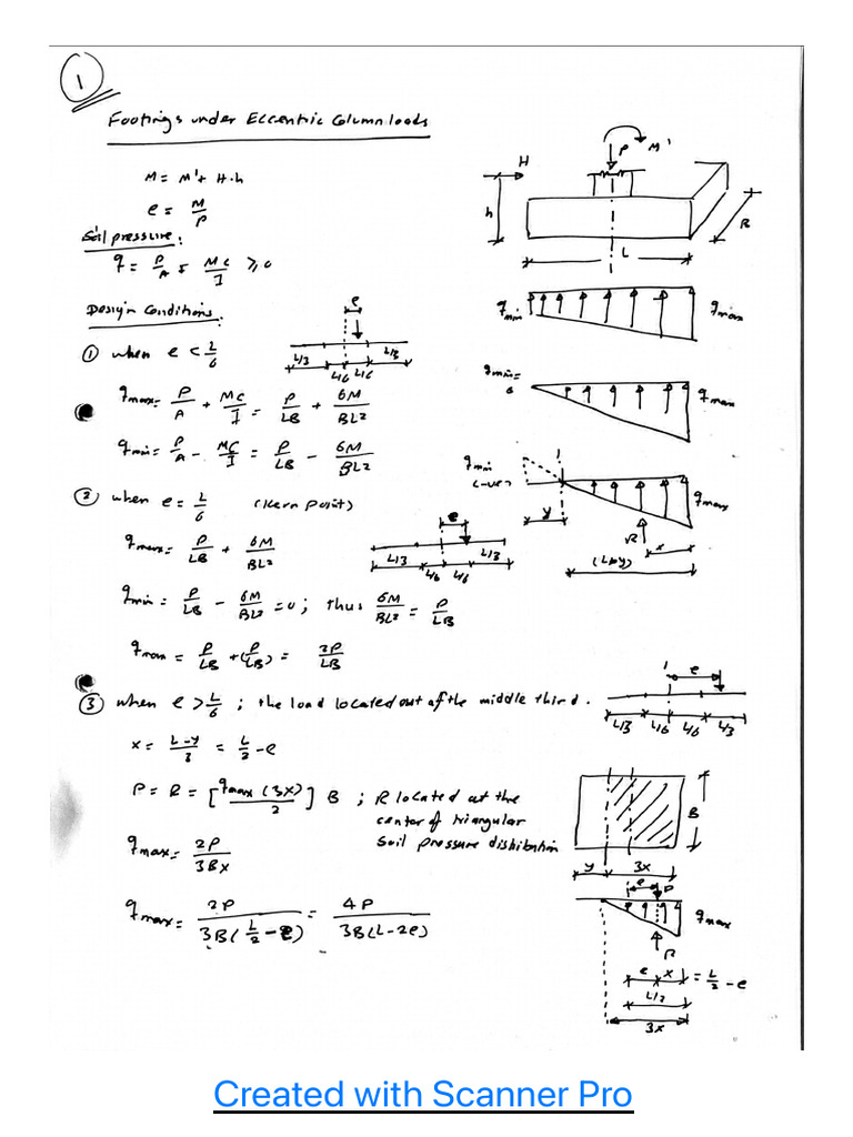 Foundations Under Eccentric Loading | PDF