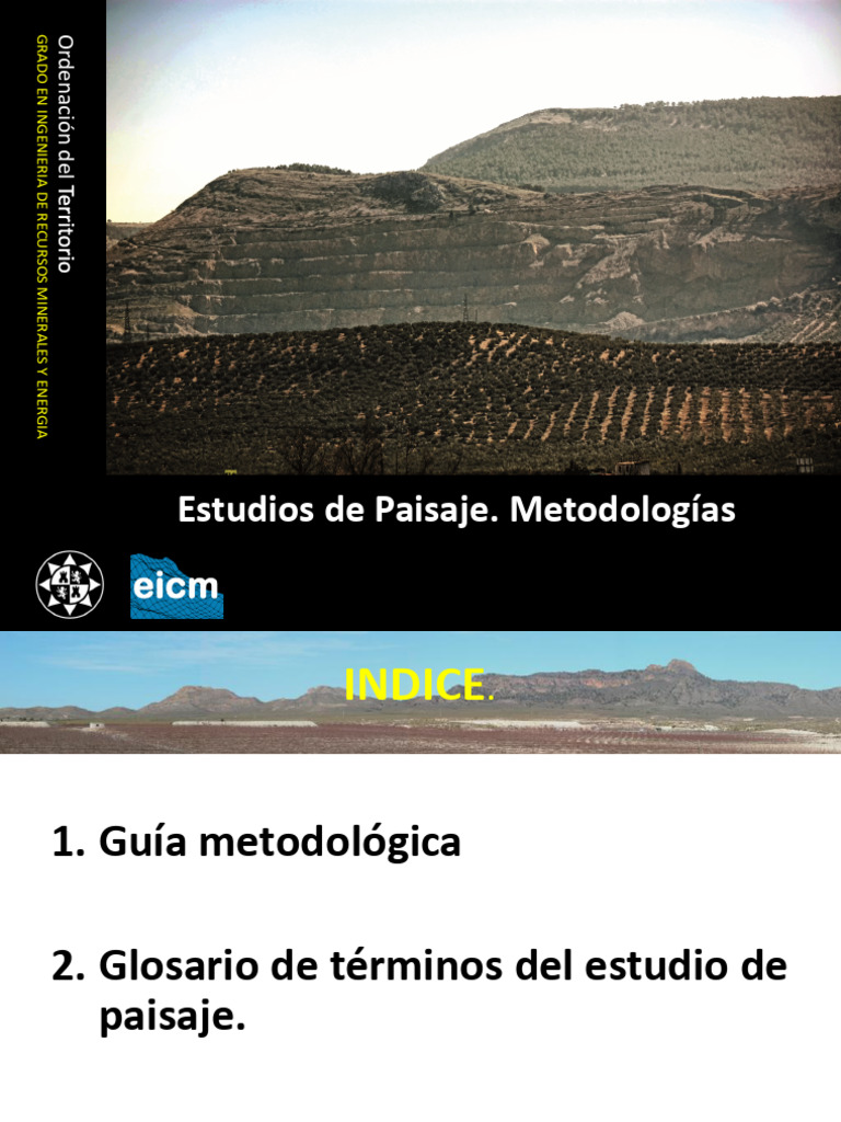 Estudio de Paisaje - Metodologias | PDF | Paisaje | Entorno natural