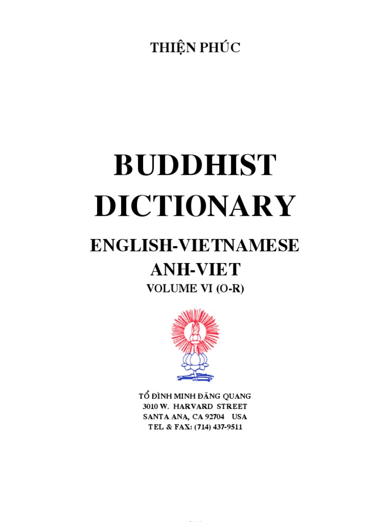 Buddhist Dictionary Anh-Viet | PDF | Gautama Buddha | Nāstika