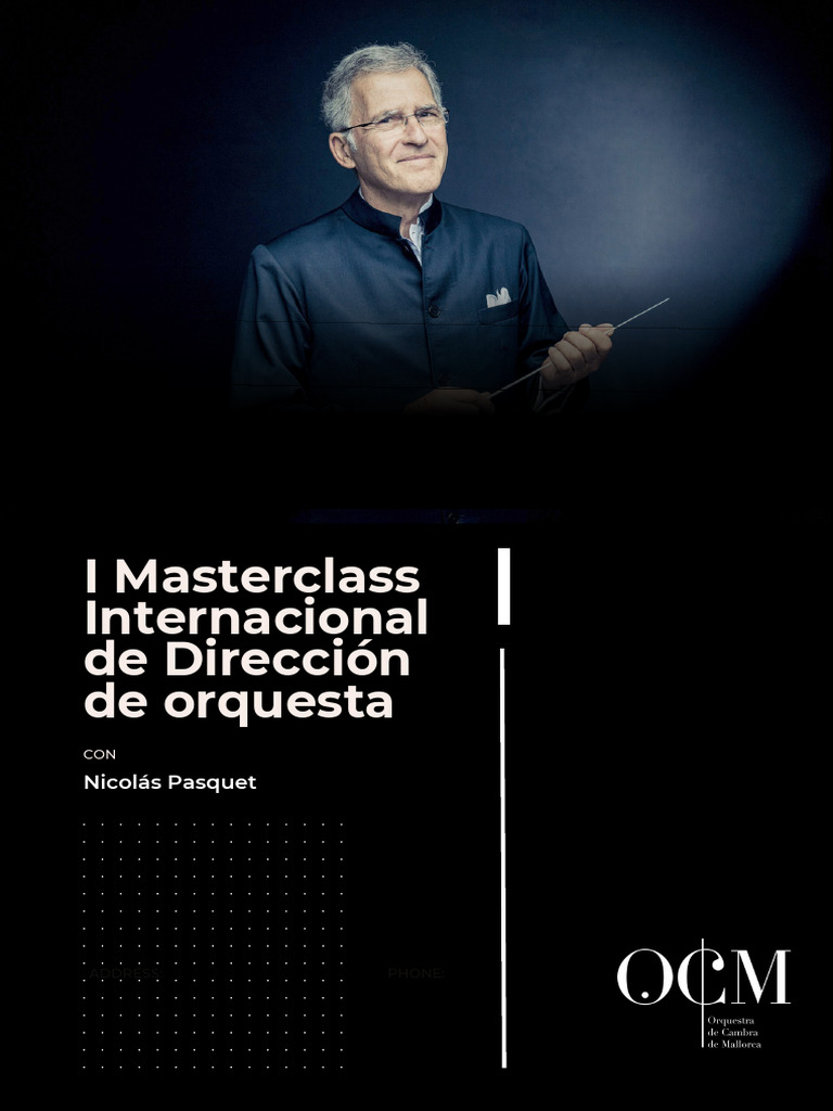 Masterclass de Dirección con Pasquet | PDF | Sinfonía | Musicología